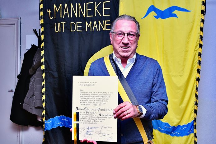 Jean-Claude Vanbesien opgenomen in Ridderorde van ’t Manneke uit de ...