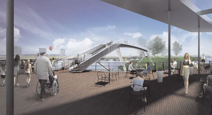 Mét traplift-de-luxe wordt Waalhaven-brug ‘iconisch’ en 1 miljoen ...