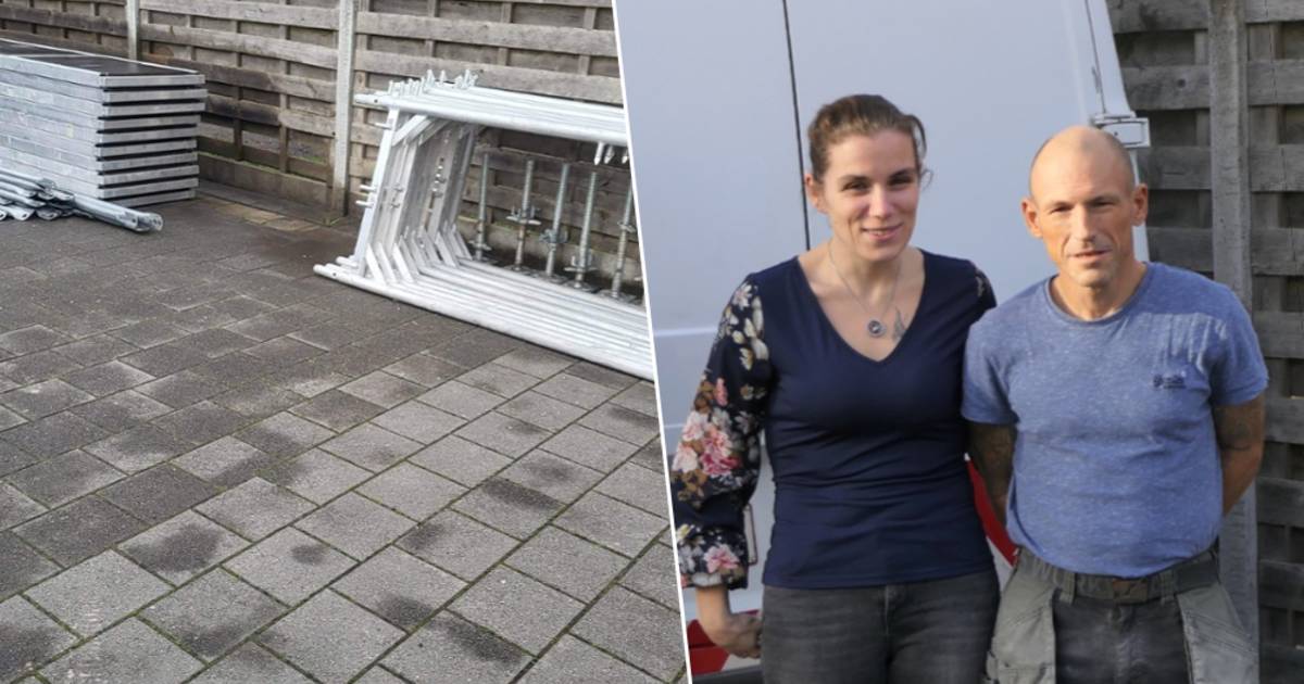 Dieven stelen 100 vierkante meter stelling van gevelwerkbedrijf op ...