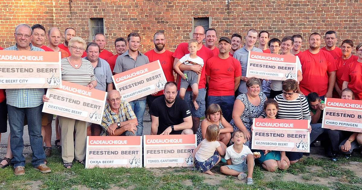 Feestend Beert verdeelt winst van de feesten onder meewerkende ...