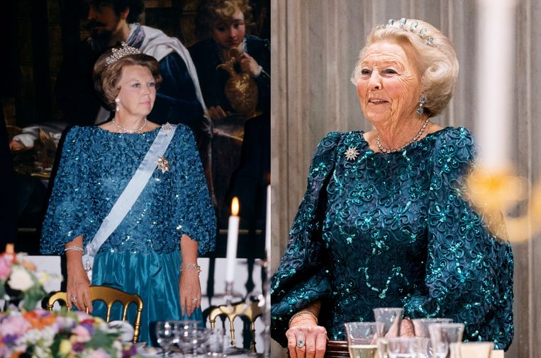Zoek de verschillen: na 30 (!) jaar heeft prinses Beatrix déze jurk ...