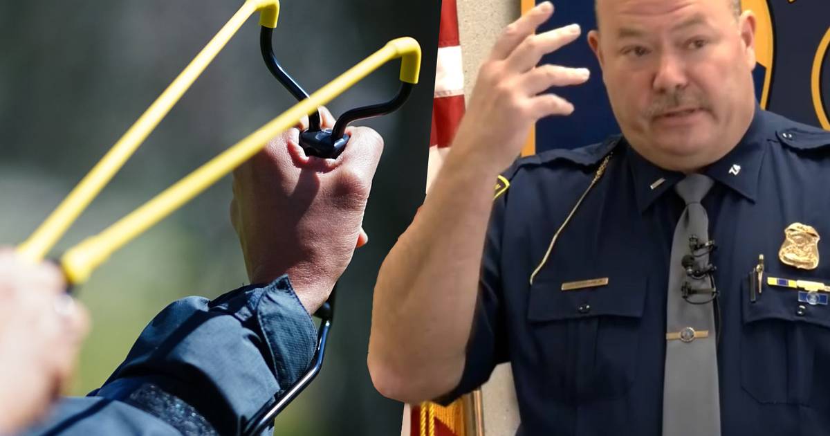 Amerikaanse tiener jaagt ontvoerder van zijn zus weg met katapult ...