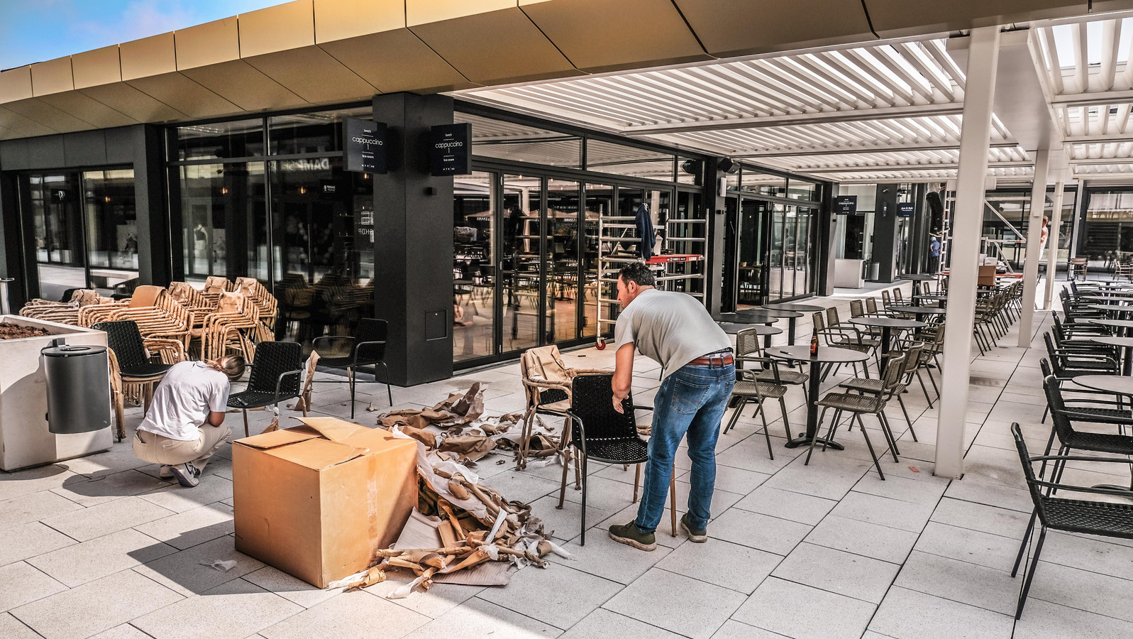 De laatste hand wordt gelegd aan Het Pand, morgenochtend wordt het ...
