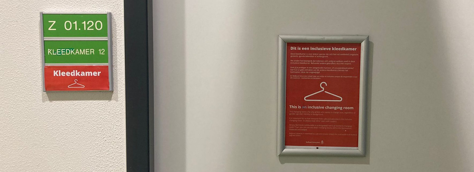 Iedereen is welkom in de inclusieve kleedkamer van het sportcentrum van ...