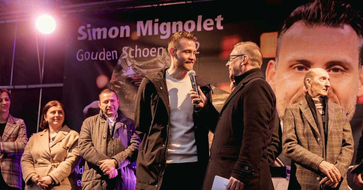 Gouden Schoen-winnaar Simon Mignolet wordt warm ontvangen door de Truienaars: “We zijn enorm ...
