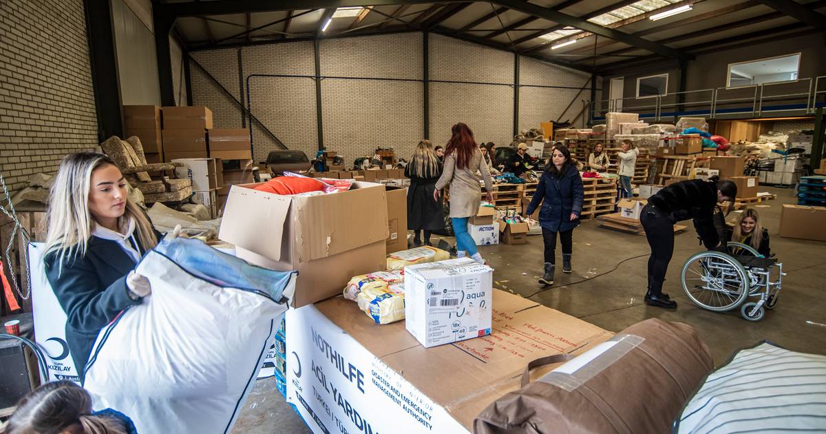 Pallets vol met nieuwe spullen gevraagd voor rampgebied, want de berg ...