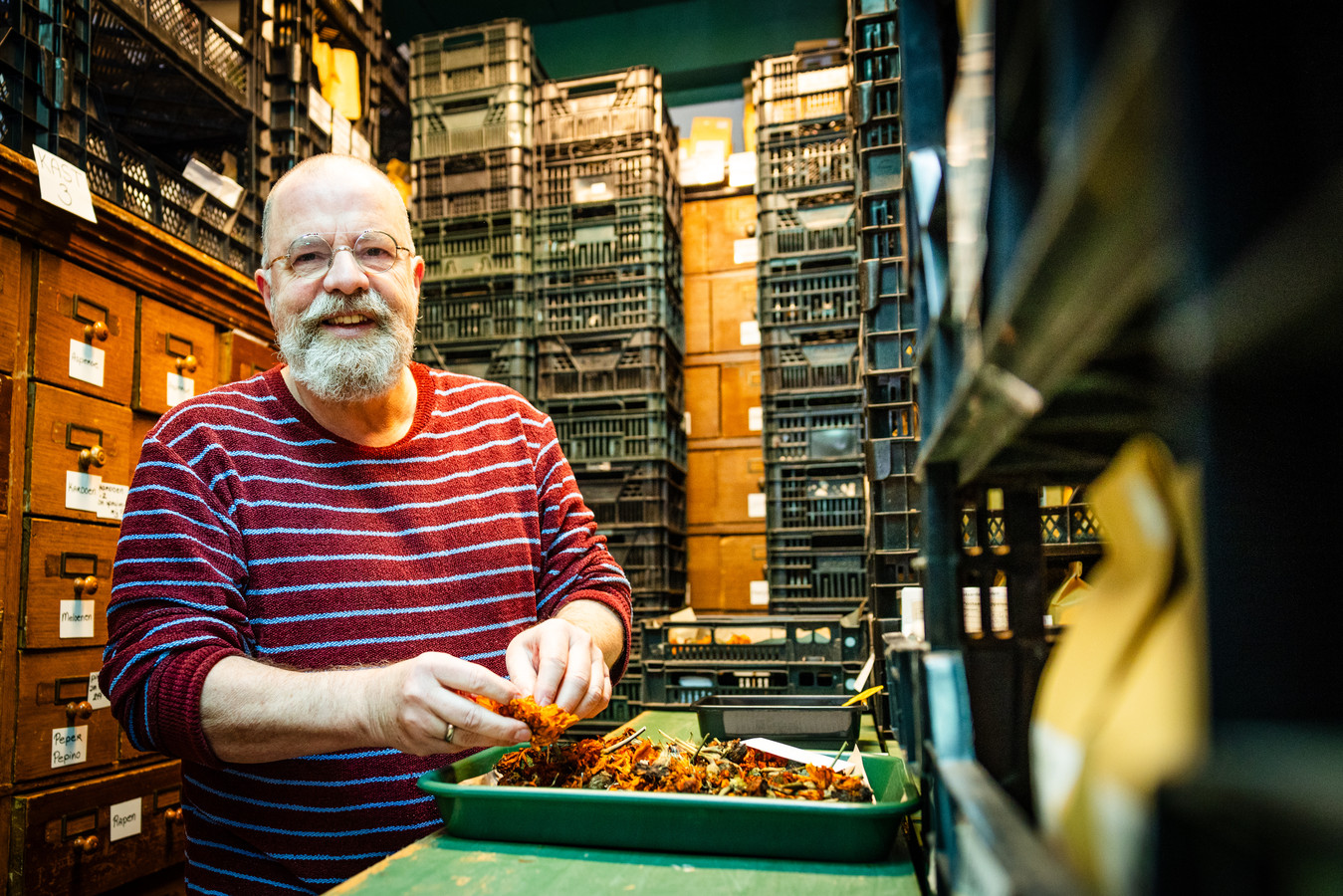 Door zijn nieuwsgierigheid naar planten, eetbaar of niet, werd Ton met ...