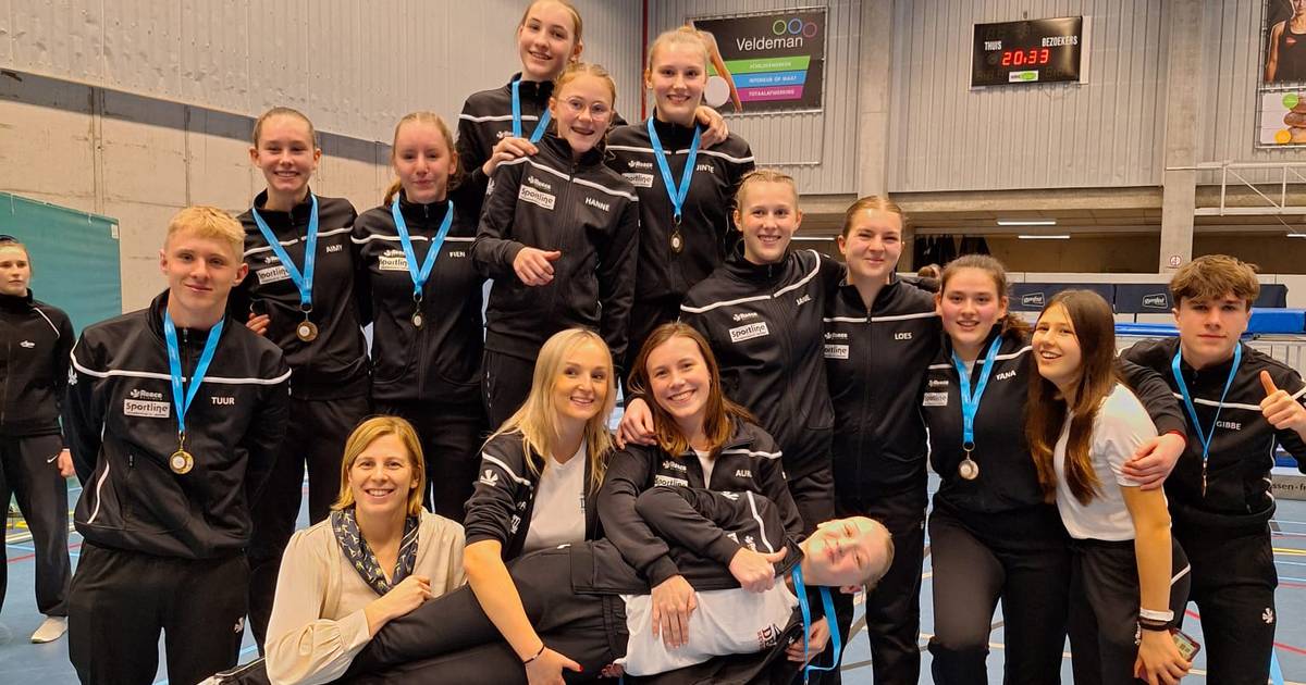 DES Beveren wint 14 medailles op Oost-Vlaams kampioenschap trampoline | Beveren | hln.be