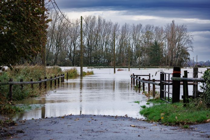 LIVE WATEROVERLAST WESTHOEK. Water trekt stilaan weg door droger weer ...