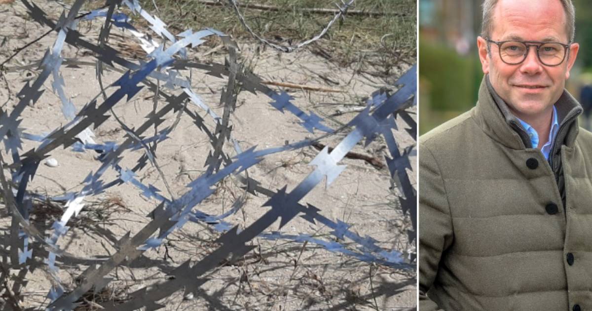 “Wat als honden of spelende kinderen in deze scheermesdraad verstrikt ...