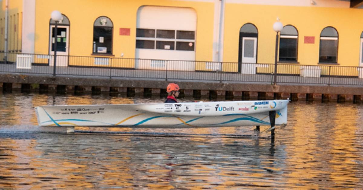 Studenten ontwerpen boot die vaart én vliegt op waterstof: ‘Alles is ...