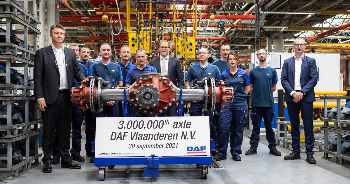 Drie miljoenste as rolt van band bij DAF Trucks: “Door grote ...