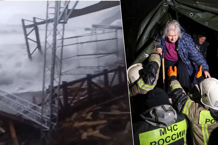 KIJK. “Ergste storm van de eeuw”: Russische loopgraven op Krim ...