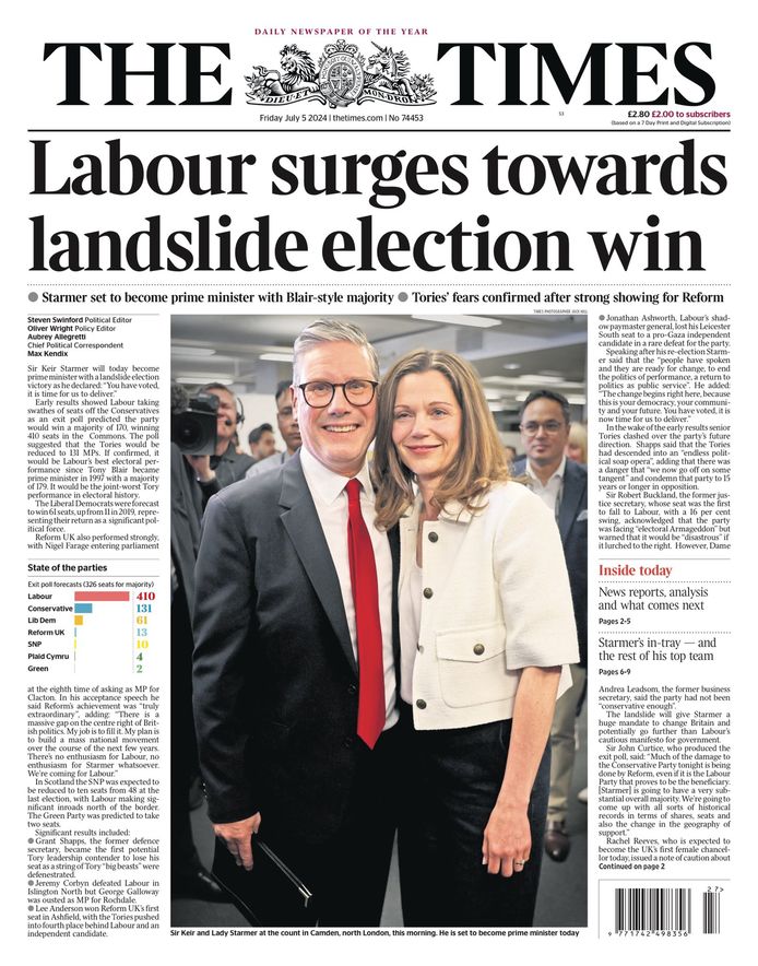 “Un carnage électoral brutal”, “Keir we go”: le “glissement de terrain” qui frappe le Royaume ...