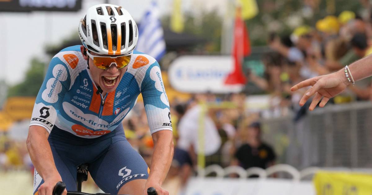 ‘Enorm talent’ Frank van den Broek tweede bij debuut in Tour de France ...