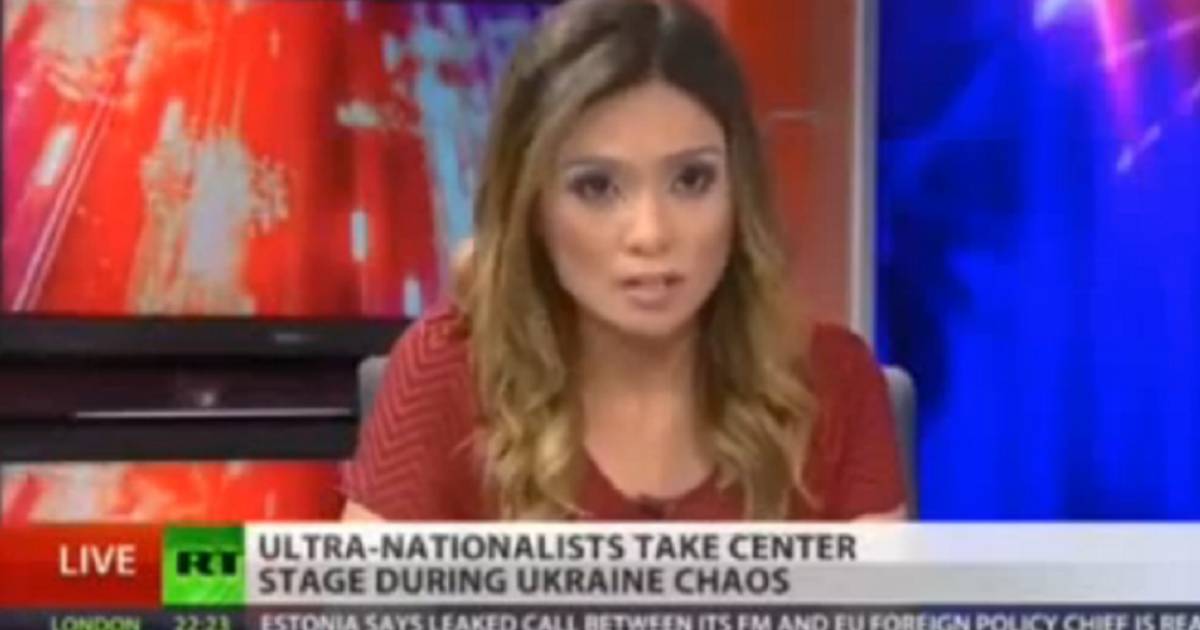 Journaliste Russia Today neemt live op tv ontslag | Buitenland | hln.be