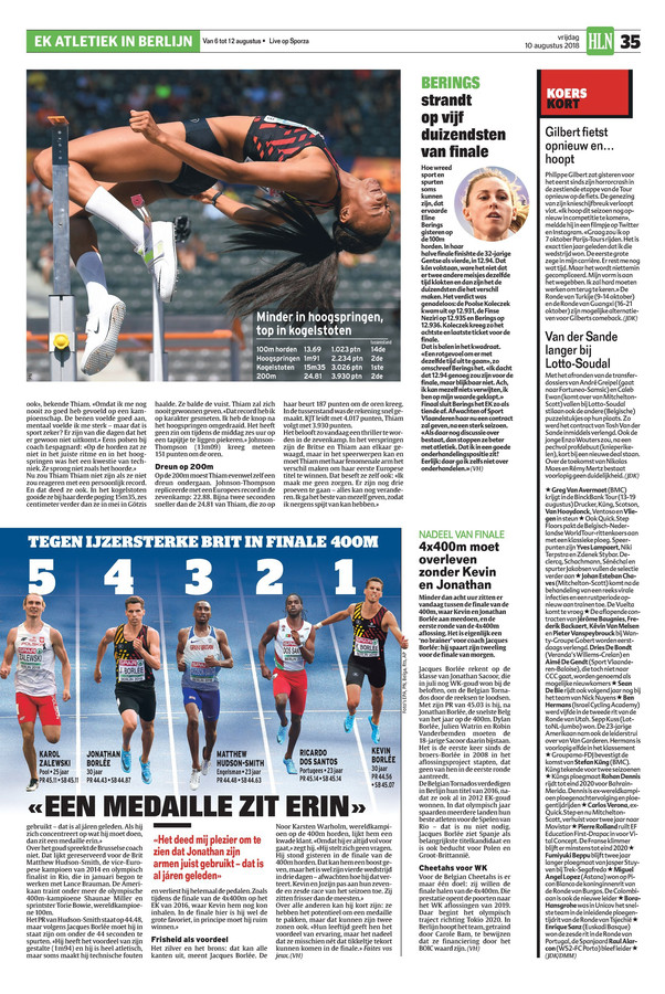 "Een medaille zit erin" | Foto | hln.be