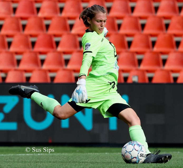 Riet Maes, doelvrouw AA Gent Ladies: “Als we met ploeg in opbouw play ...