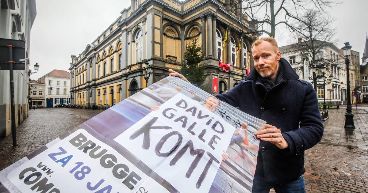 Comedian David Galle speelt thuismatch in Brugge: “Ik ga me hier zó ...