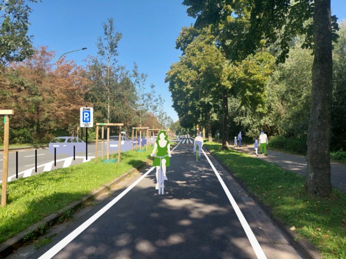 Brussel start aanleg nieuw fietspad op Woluwelaan: ontbrekende schakel ...