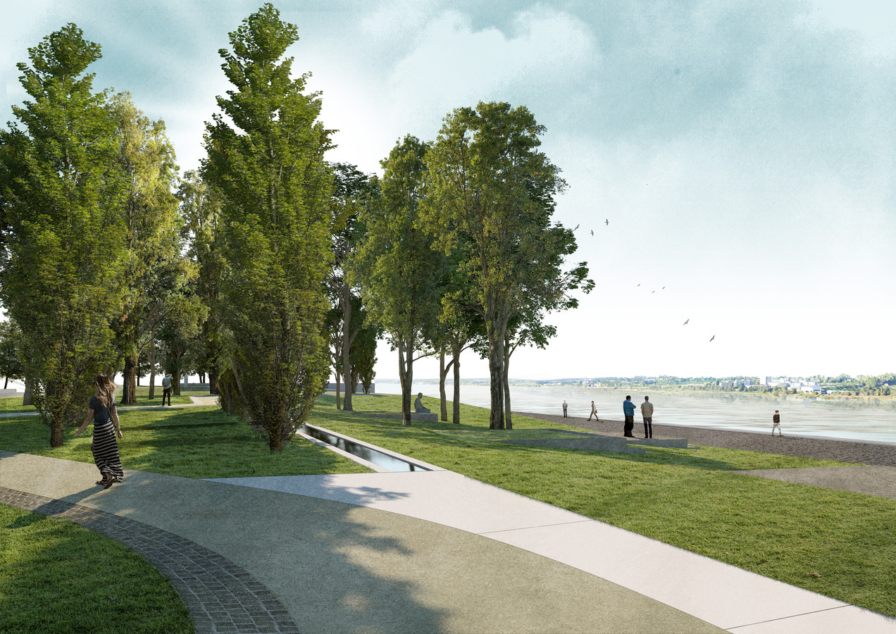 Zo zal het groenste stuk van de Scheldekaaien eruitzien: Nieuw Zuid ...