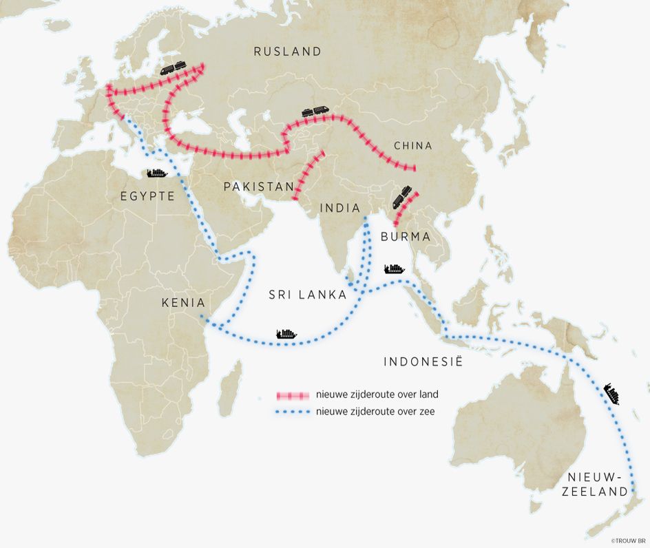 Voor de 'nieuwe zijderoute' maakt China nieuwe vrienden | TROUW