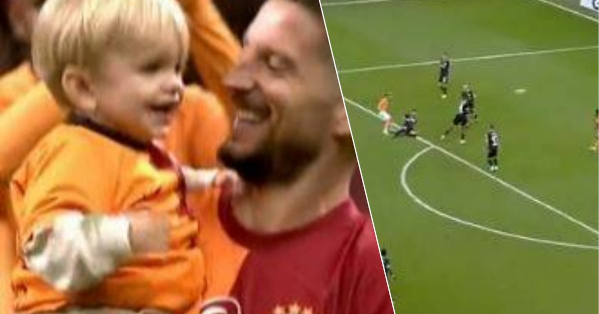 KIJK. Dries Mertens pakt uit met heerlijke dubbel en viert met zoontje ...