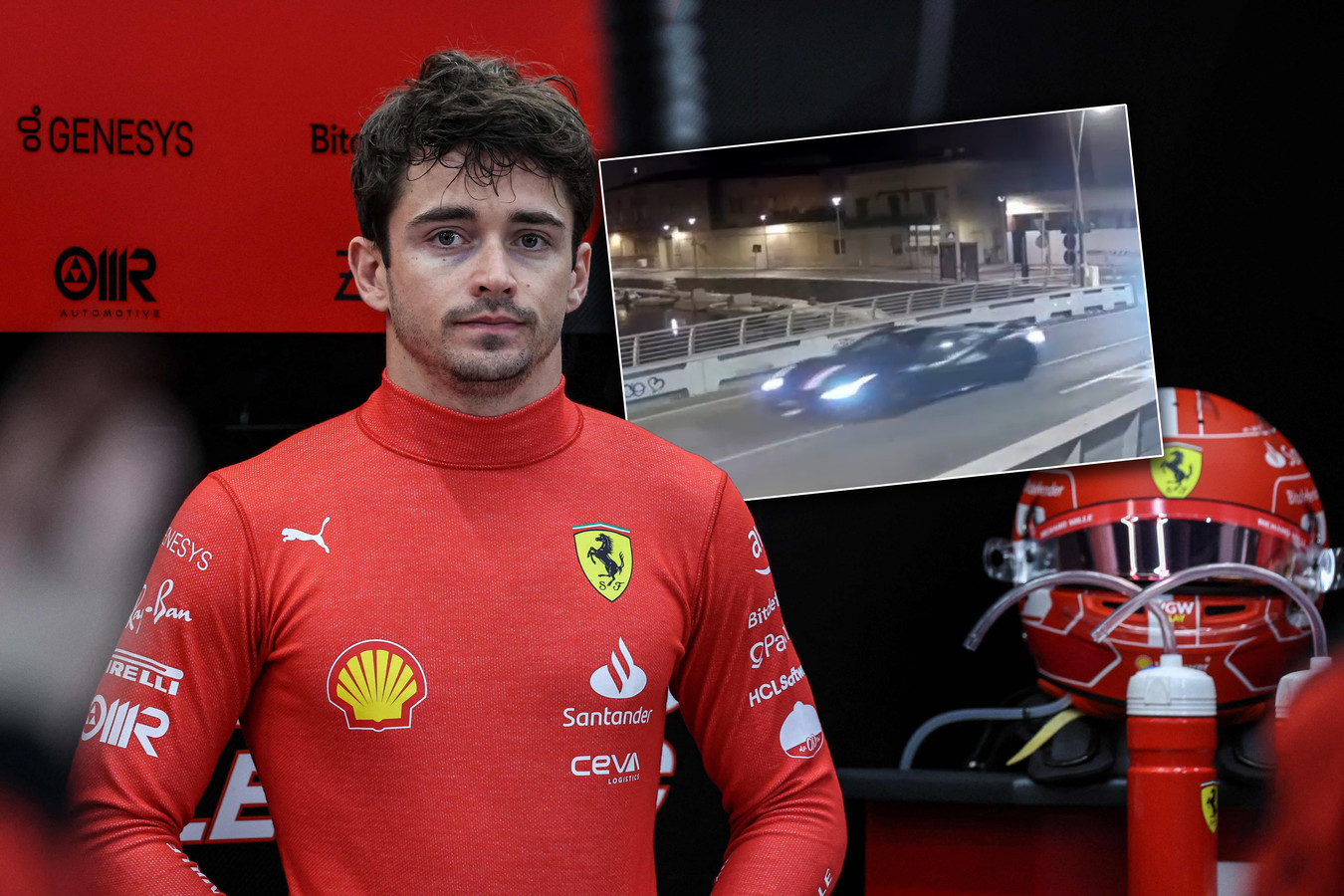 Politie toont beelden hoe Charles Leclerc dieven achtervolgt na ... Politie toont beelden hoe Charles Leclerc dieven achtervolgt na ...