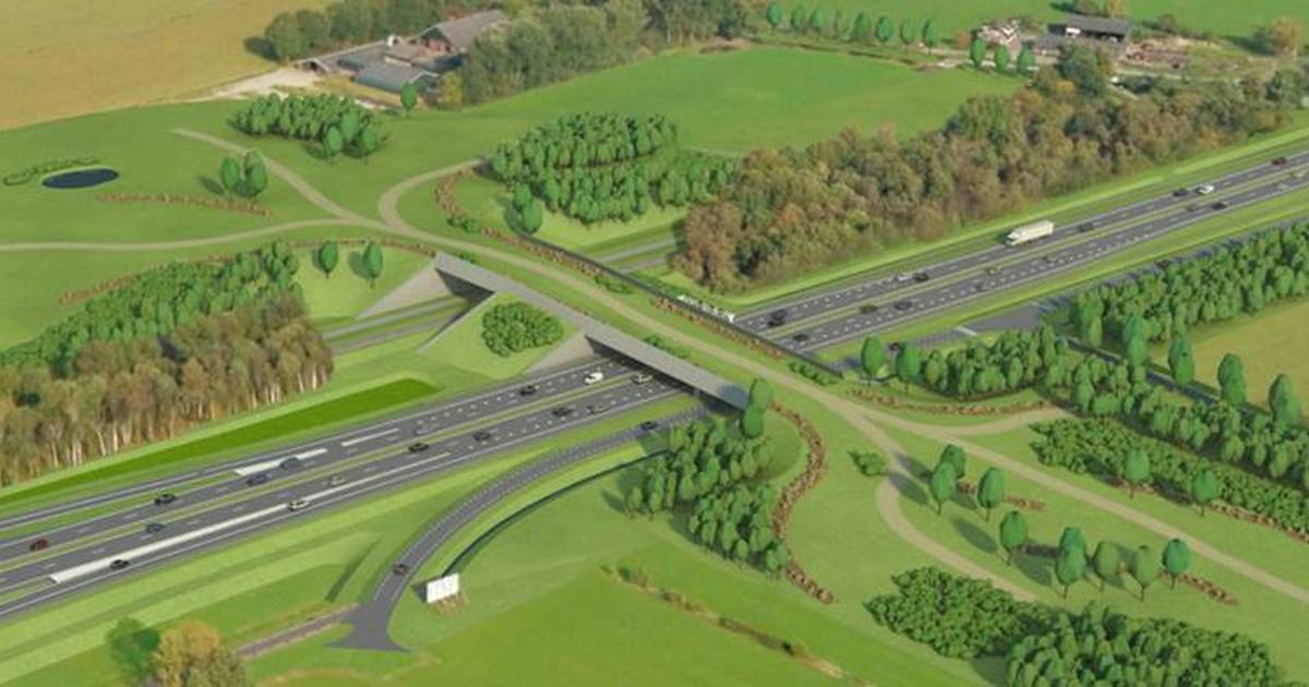 Zo komt het nieuwe ecoduct over de N35 tussen Nijverdal en Wierden ...
