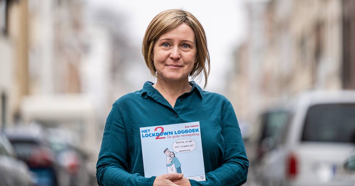 Eva De Wolf (44) brengt tweede boek met lockdowncartoons uit: “Zelfs ...
