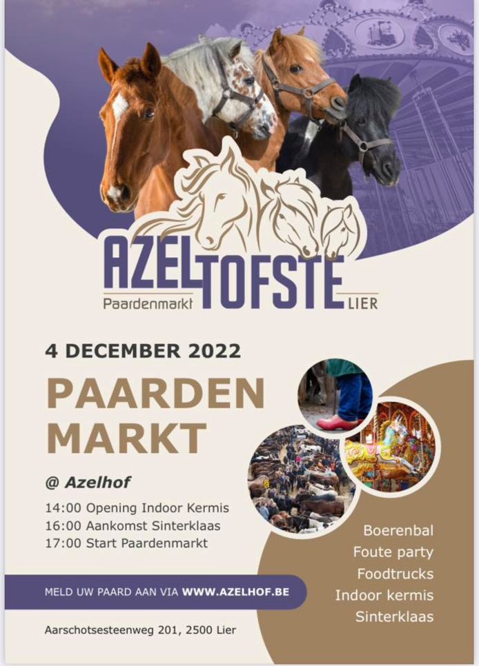 Azelhof vormt zondag decor voor markt met driehonderd paarden: “Je kan ...