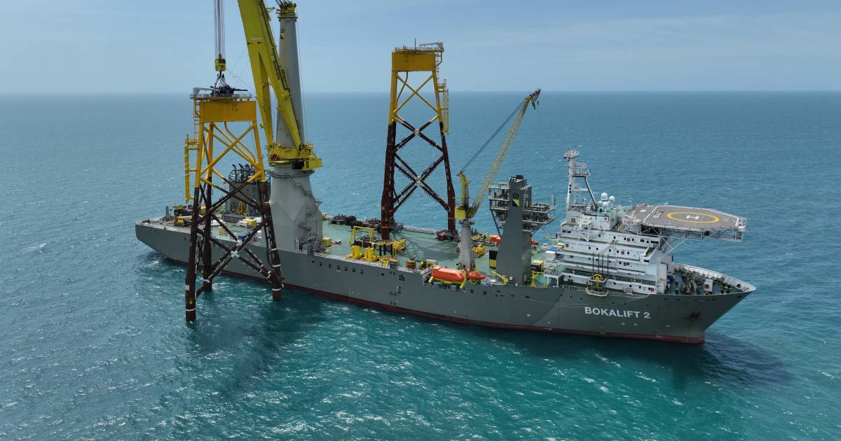 Boskalis moet extreem grote en zware palen bodem inslaan voor ...