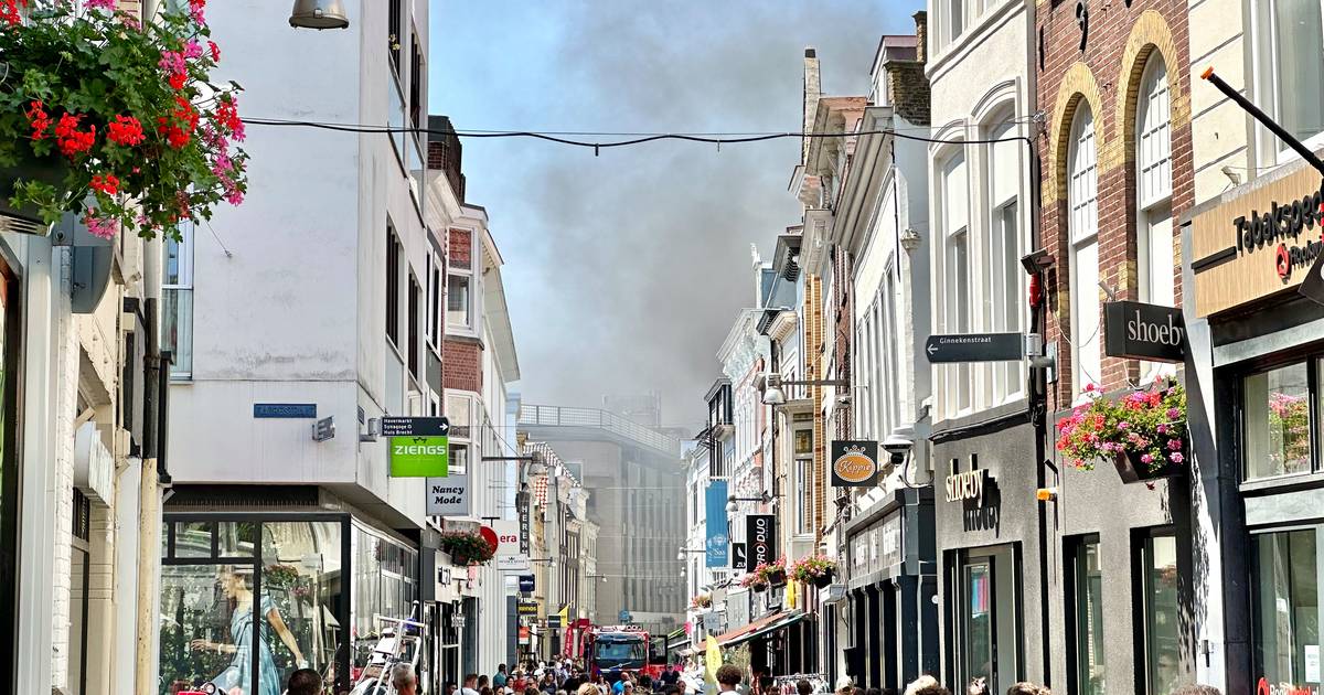 Brand breekt uit op dakterras van woning in centrum Breda | Breda | AD.nl