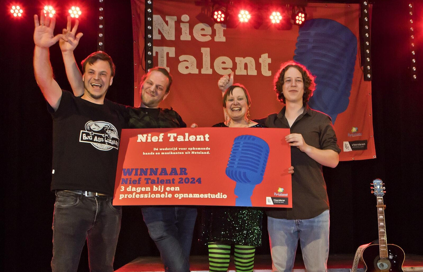 Big Ass Lizards uit Olen winnen finale Nief Talent 2024 | Foto | hln.be