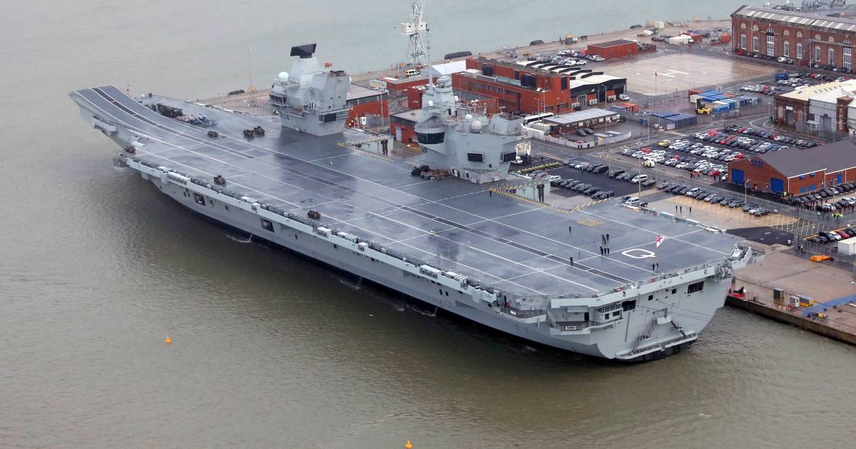 Lek in nieuw Brits vliegdekschip van 3,5 miljard euro | Buitenland | hln.be