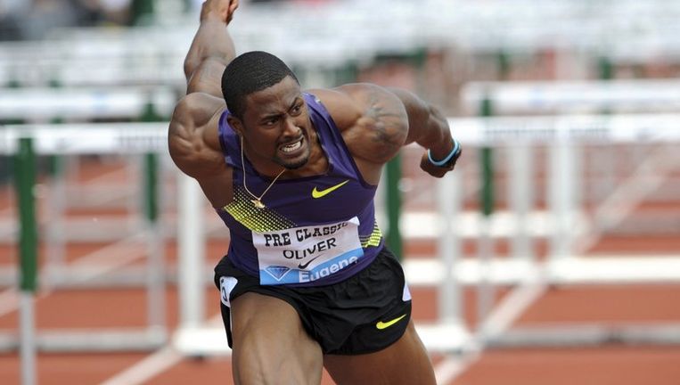 David Oliver dicht bij wereldrecord op 110 m horden | De Morgen