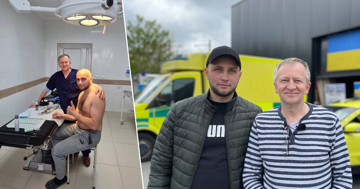 Hun eerste ontmoeting vond plaats aan het front, nu zijn Igor (56) en Oles (40) samen op weg ...