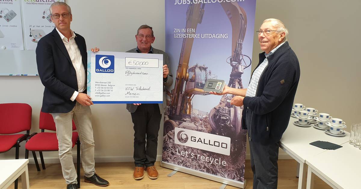 Galloo blijft schenken, deze keer krijgt Teledienst Menen 50.000 euro ...