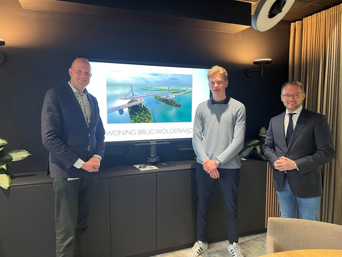 Komt er dan toch een brug over het Wolderwijd? Dit is het ontwerp van ...