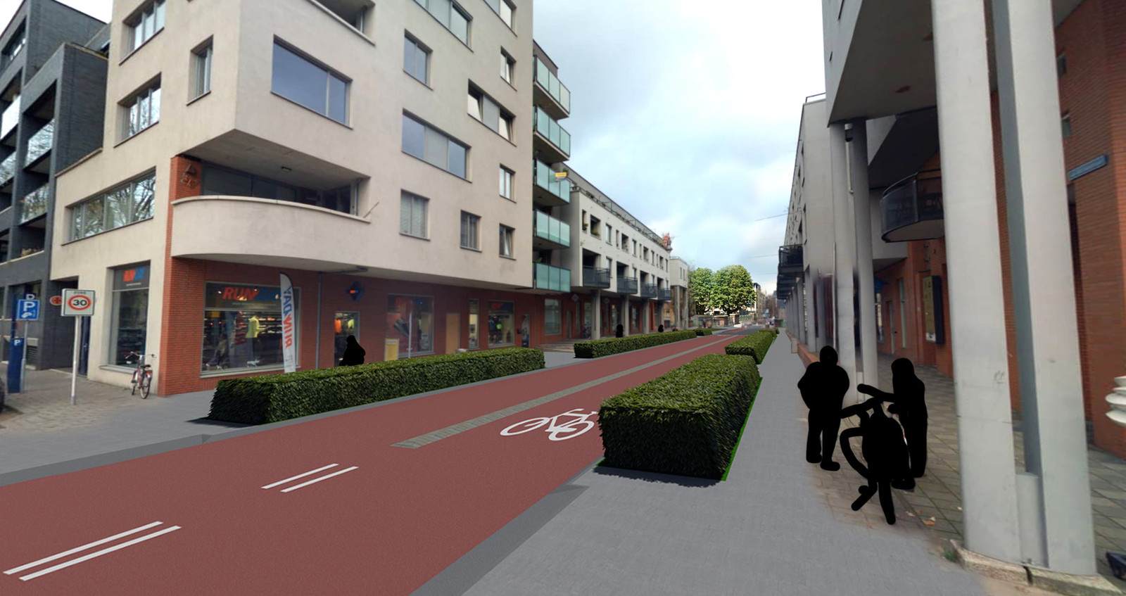 Van Berckelstraat fietsstraat, óók op de brug over het kanaal | Foto ...