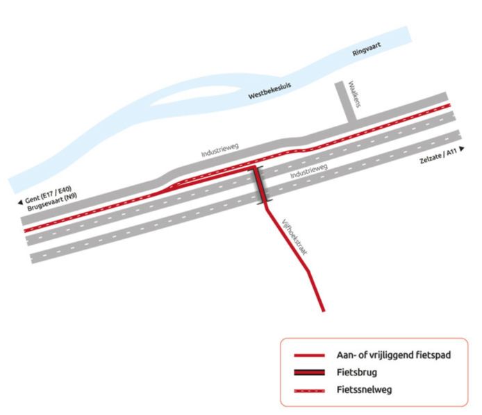 Fietsbrug Mariakerke wordt in de nacht van zaterdag op zondag op haar plaats gehesen, hinder op ...