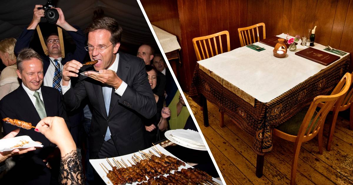 Wekelijks bezoekt Mark Rutte hetzelfde restaurant, aan dat ene tafeltje ...