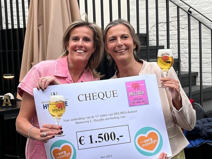 Opbrengst Deliria naar goeie doel van Zorgmassage | Melle | hln.be