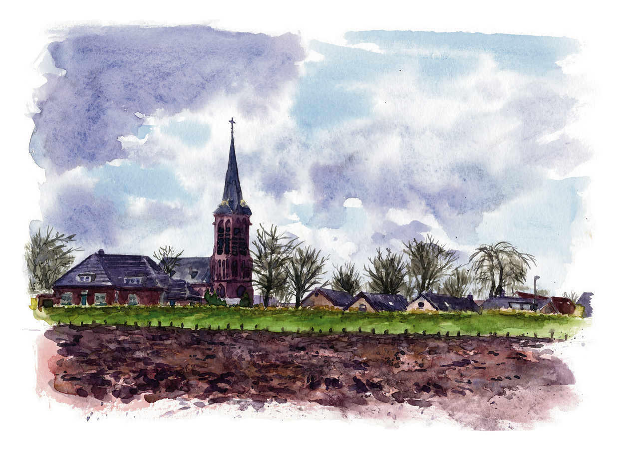 Aquarelschilder Ron Wanders (37) vereeuwigt het Gelders Eiland in ...