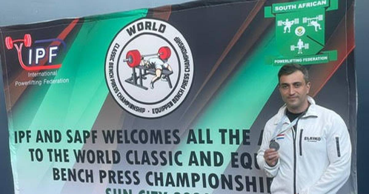 Art Asrian vierde op WK bankdrukken in Zuid-Afrika | Terneuzen | AD.nl