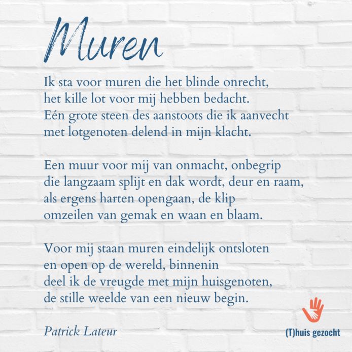 Aalsterse dichter schrijft gedicht over sociale huisvesting voor ...