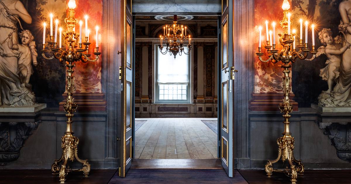 Winterse warm, vroeger en nu, bij Paleis het Loo in Apeldoorn ...