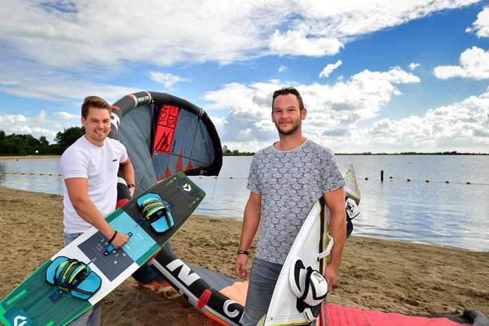 Kitesurfen mag niet op de Surfplas, maar als het aan Roland ligt straks ...