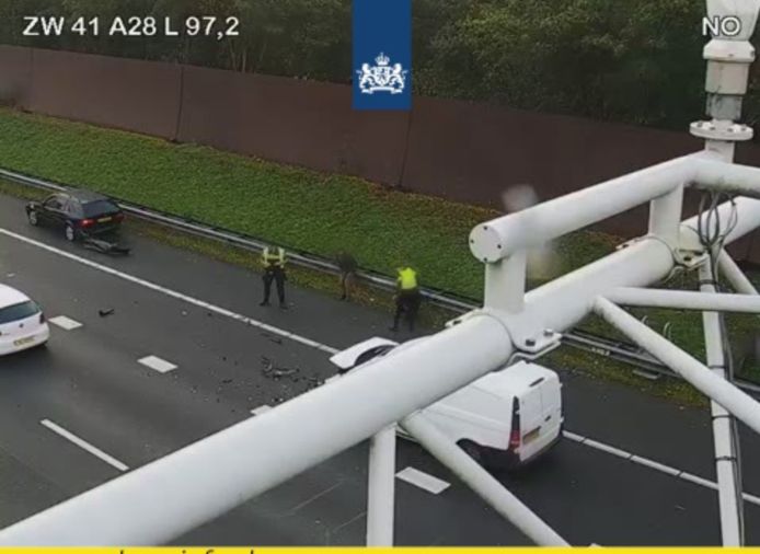 Lange file door ongeval op A28 bij Zwolle-Noord | 112 nieuws Zwolle | destentor.nl