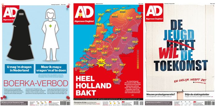 Terugblikken op 2019 met vijf unieke AD-voorpagina's | Hoe | AD.nl